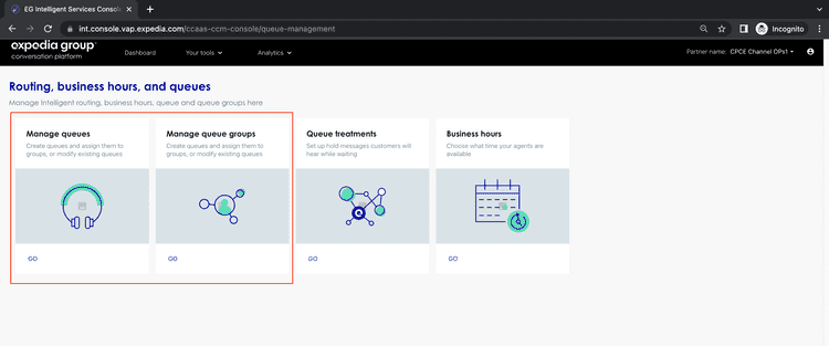 Queues and Queue Groups | Expedia Group Conversation Platform