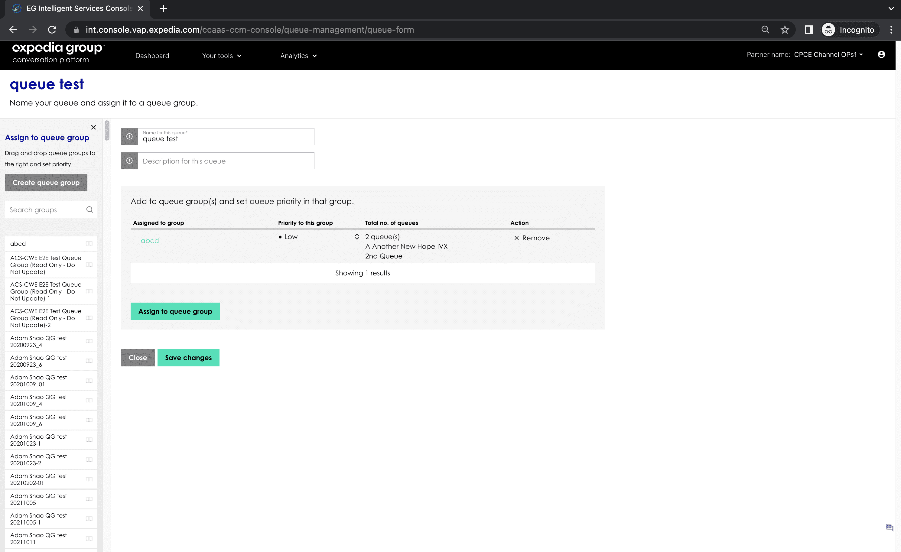 Queues and Queue Groups | Expedia Group Conversation Platform
